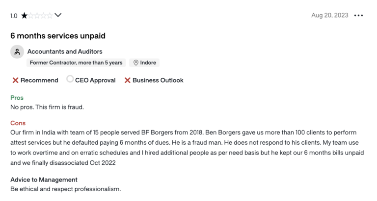 SEC permanently bans BF Borgers and its owner Benjamin Borgers and ...